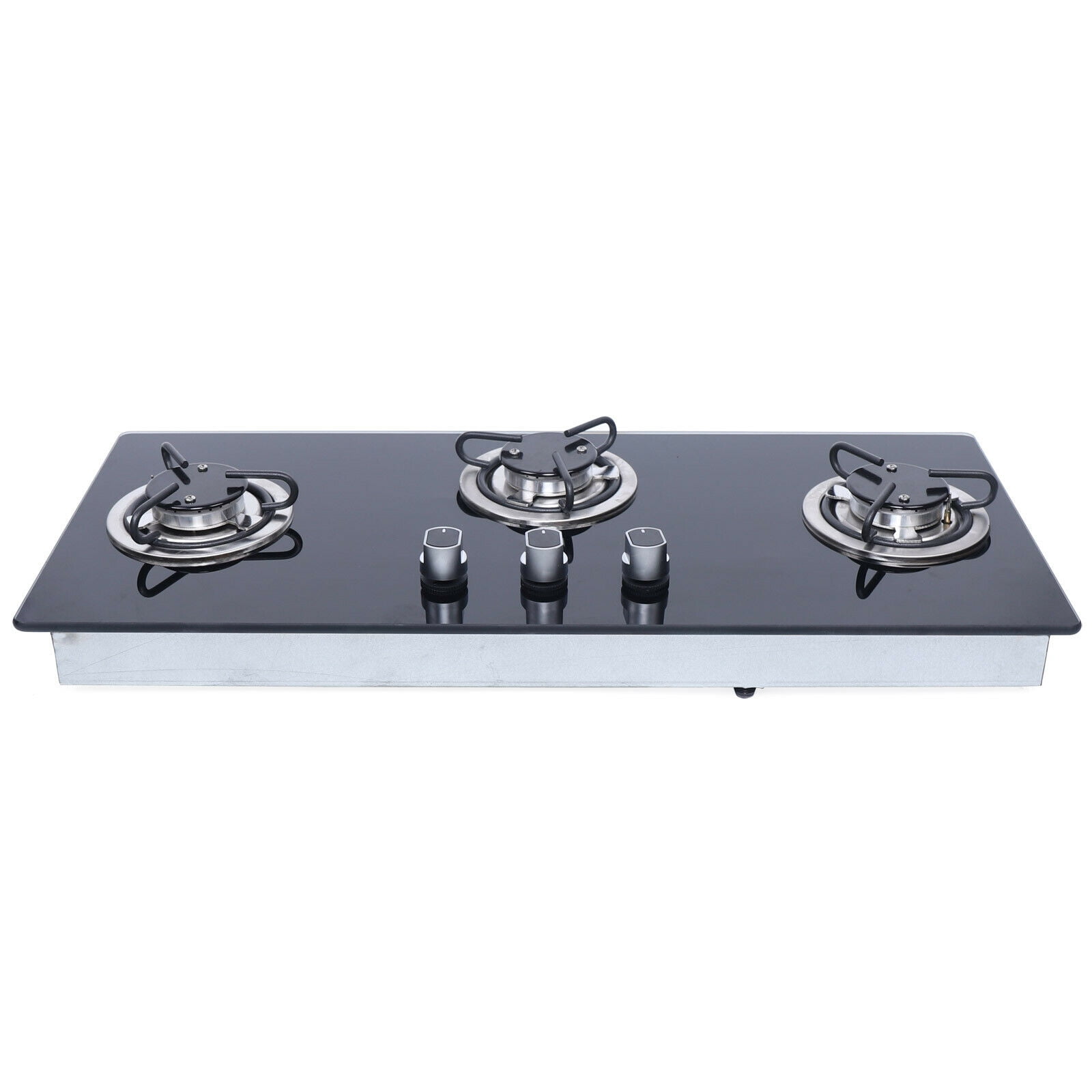 Flkoendmall 3 Burner RV Gas Stove, LPG Cooking Cooker with Tempered ...