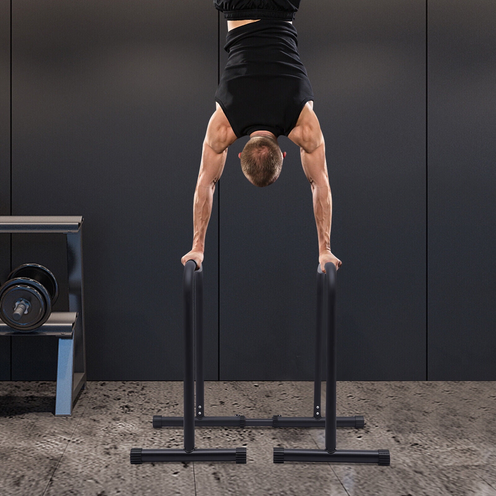 Flkoendmall Dip Stand Station Adjustable Height Upper Body Equipment ...
