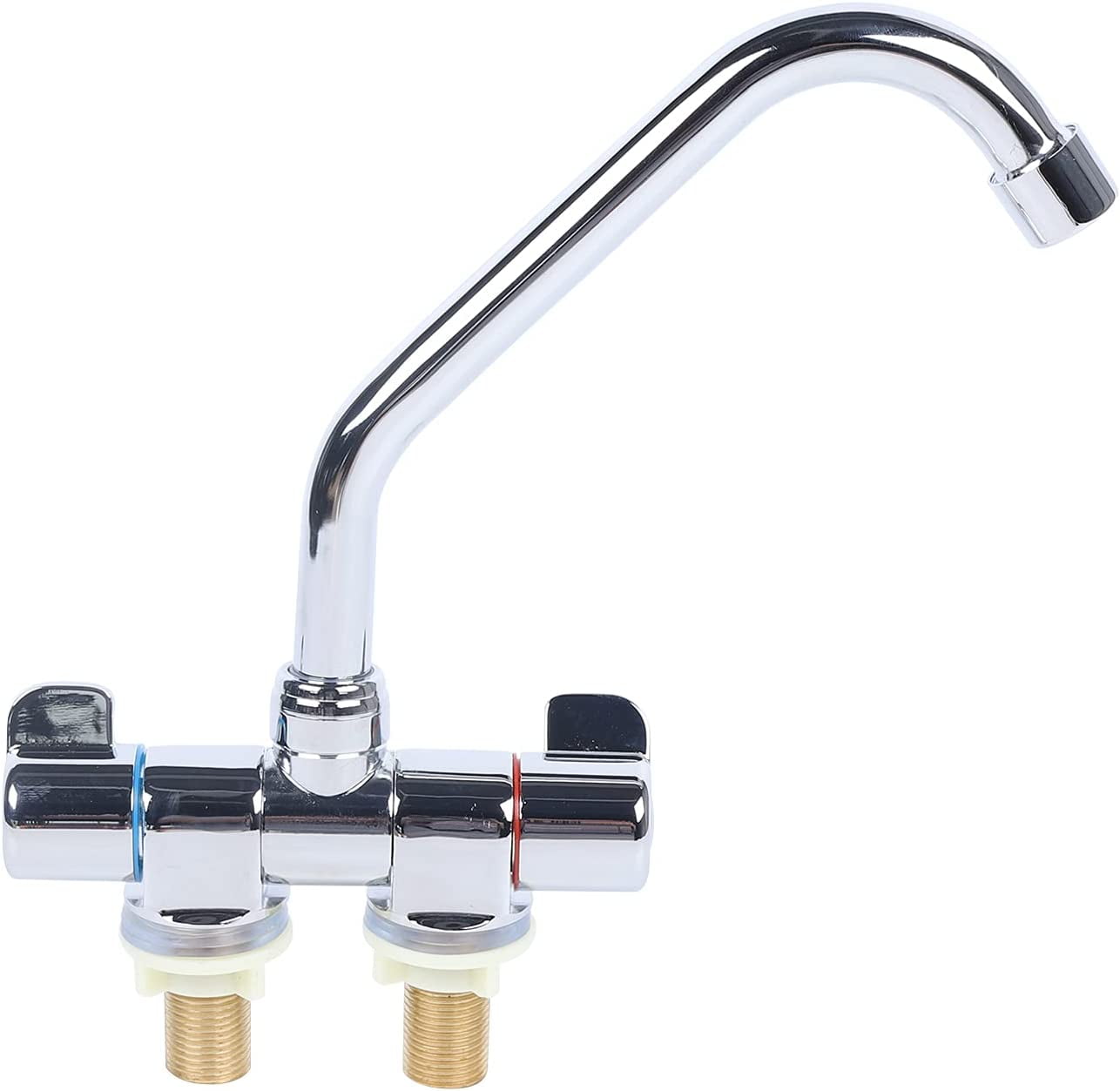 Flkoendmall Water Faucet Boat RV 360° Turning Cold & Hot Folding ...