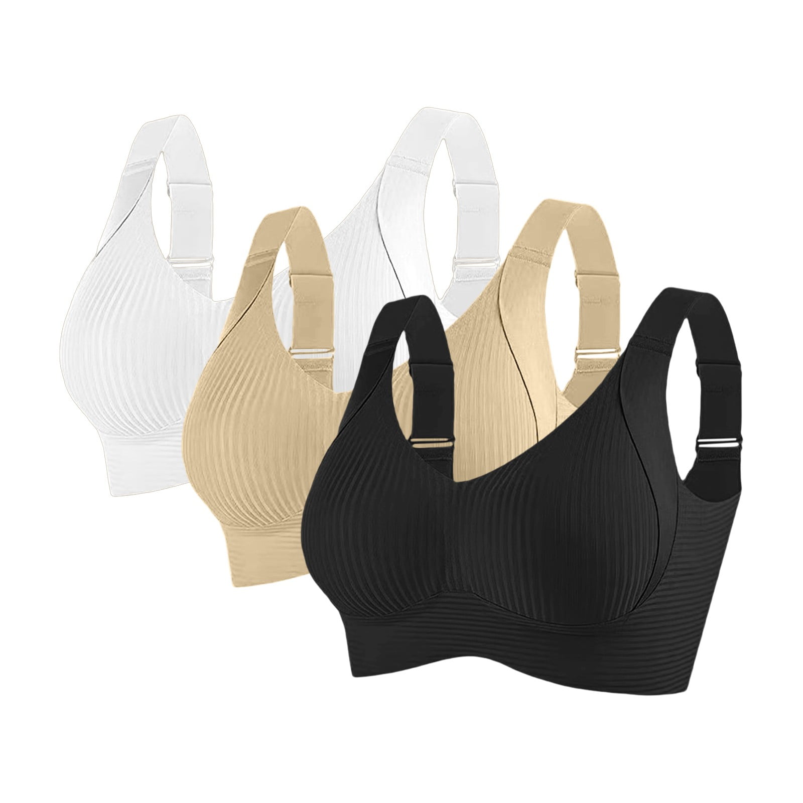 Flmaly bras for women Seamless Wireless Supportive Bra Bra For Senior ...