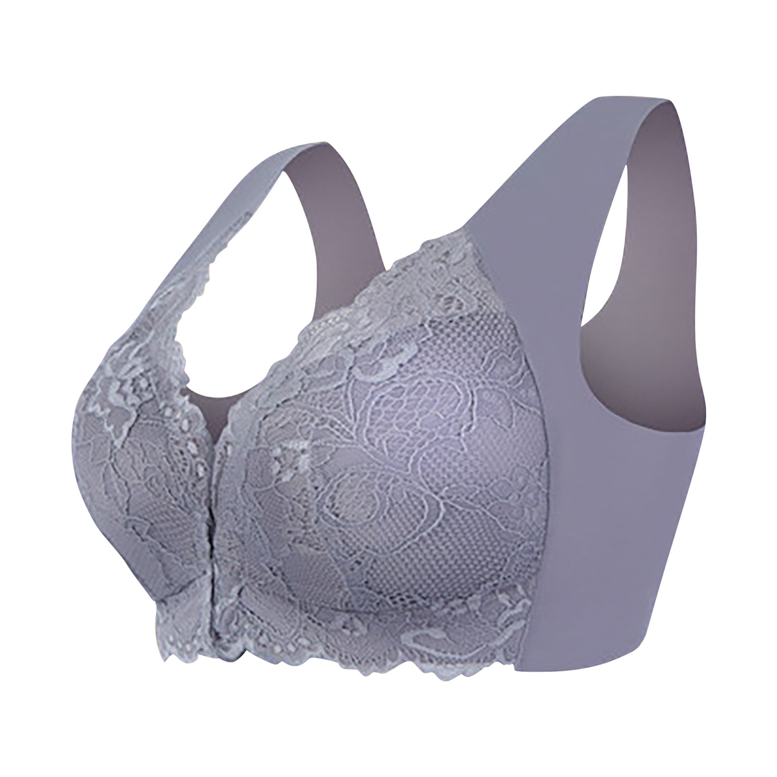 Flmaly bras for women Seamless Wireless Supportive Bra Plus Size Front ...