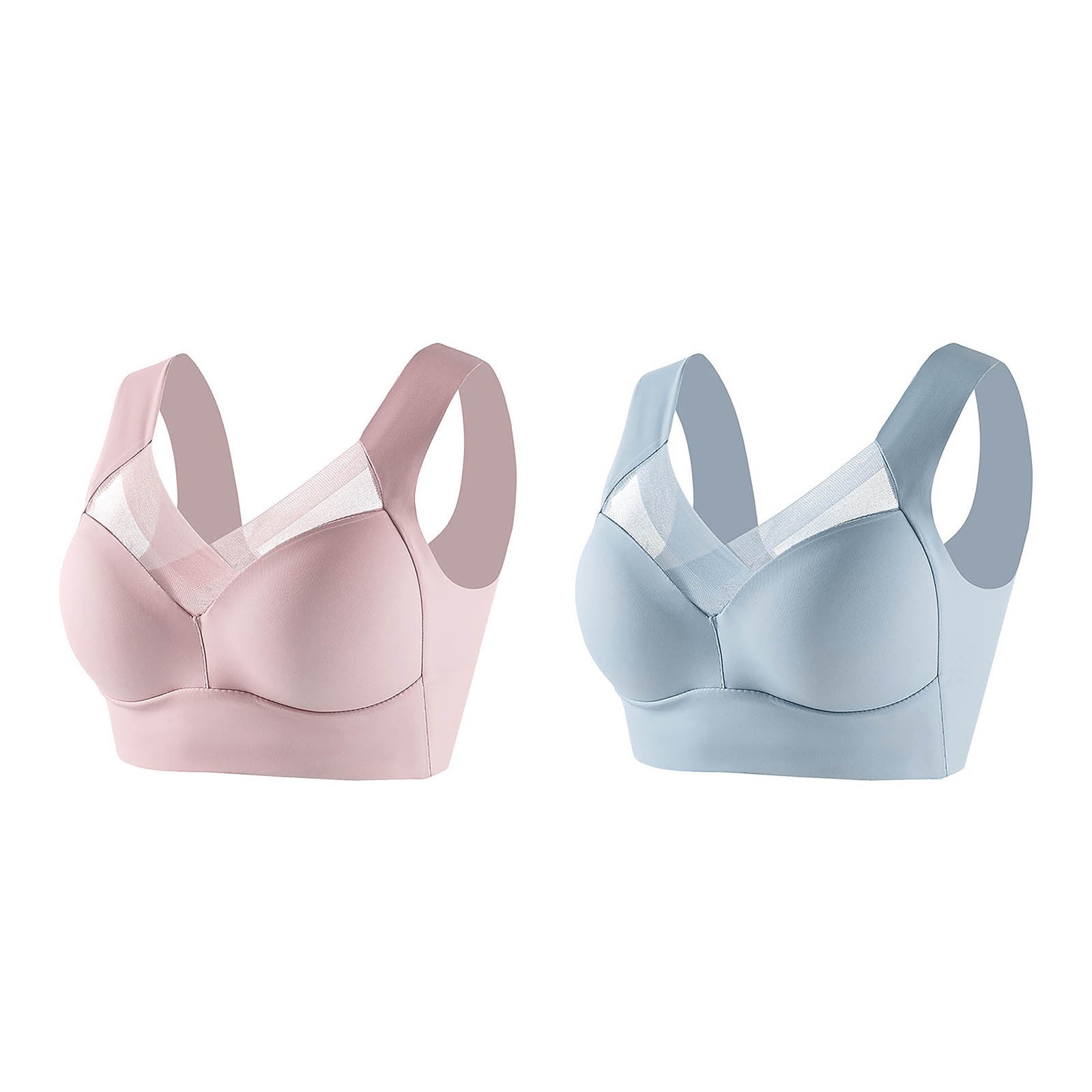 Flmaly bras for women Seamless Wireless Supportive Bra Posture ...