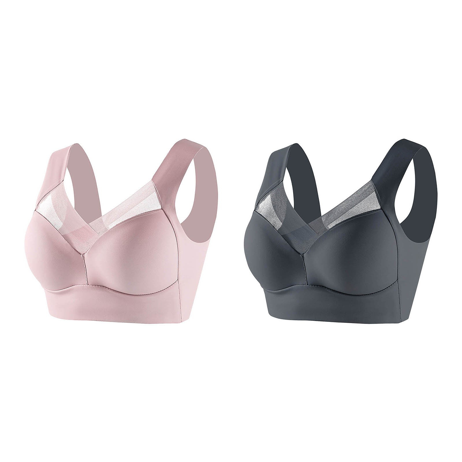 Flmaly bras for women Seamless Wireless Supportive Bra Posture ...