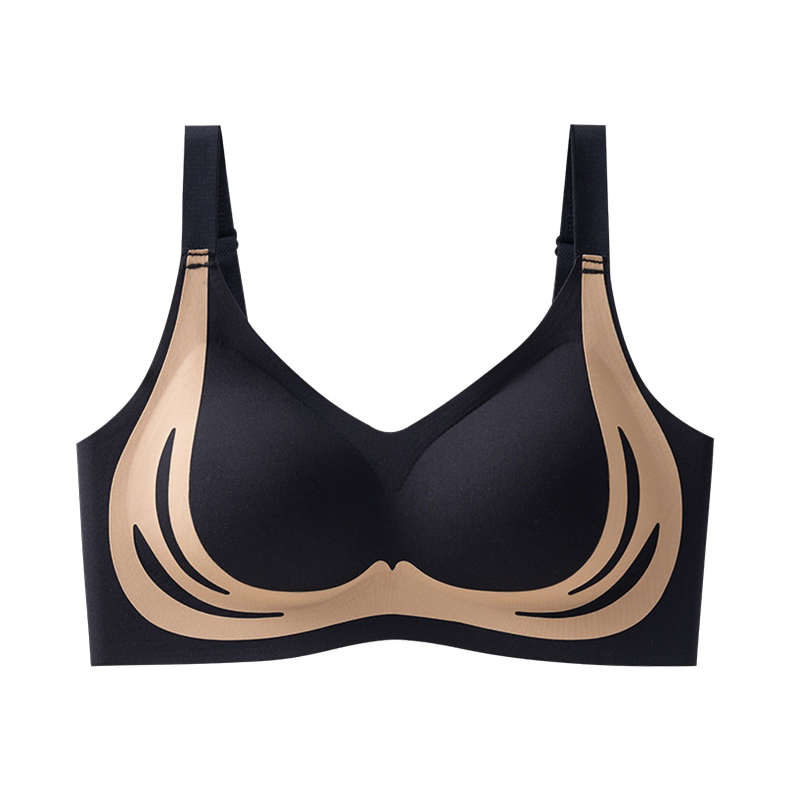 Flmaly bras for women Seamless Wireless Supportive Bra Super Gather Bra ...