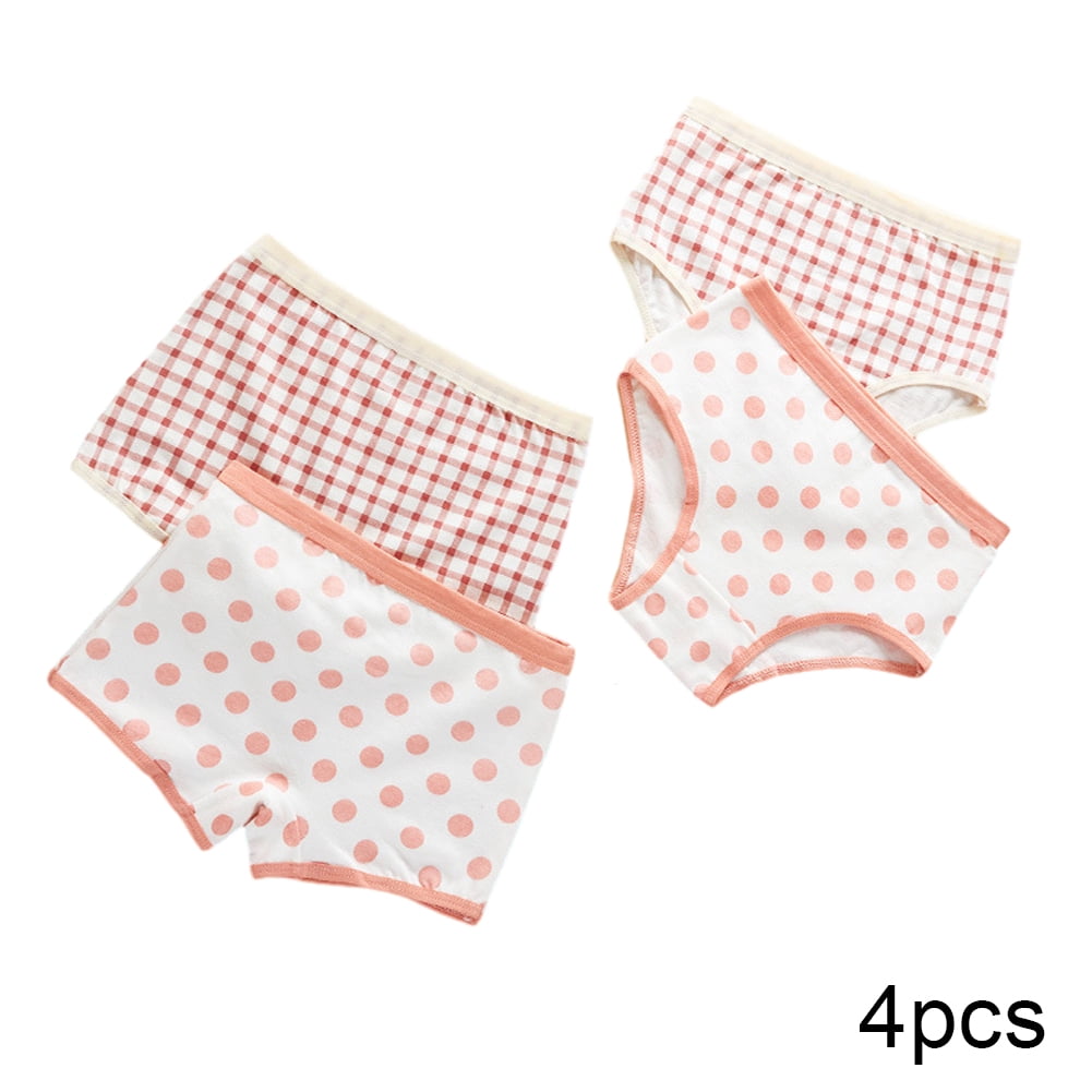 Chenyin 4 Pack Toddler Girls Underwear Boxer Briefs for Kids Baby Soft ...