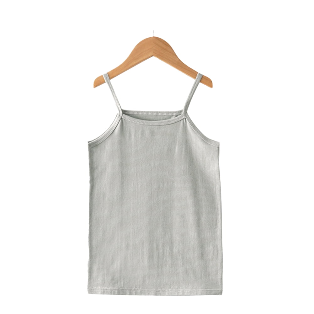 Flmei Toddler Kids Girls Cotton Cami Tank Summer Solid Colors Camisole ...