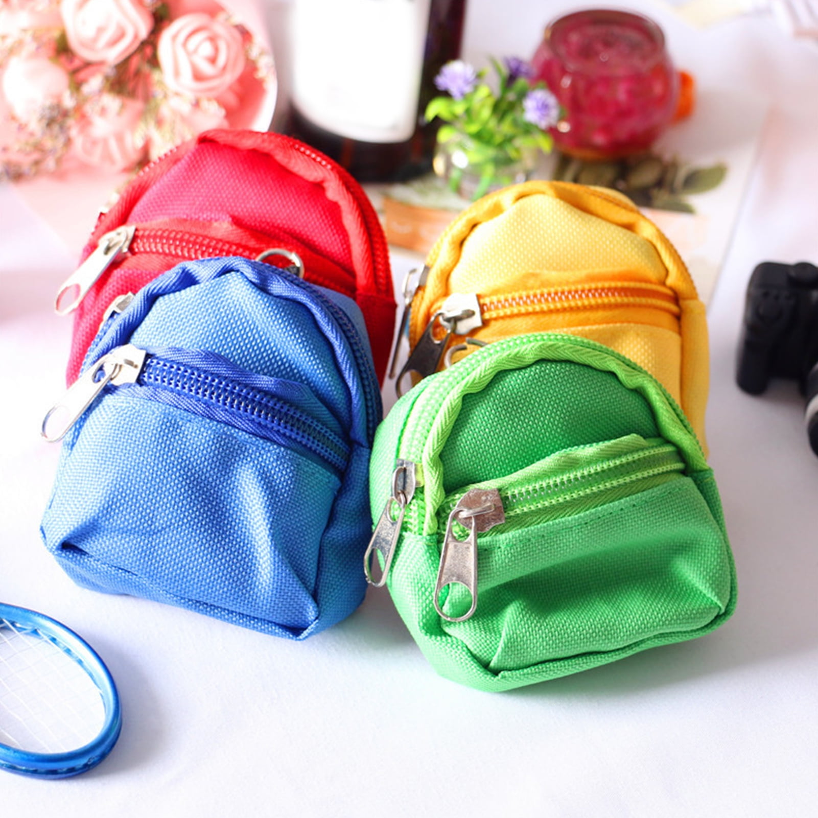 Flmtop 1/6 Mini Doll Backpack Simulation School Bag Model Dollhouse ...