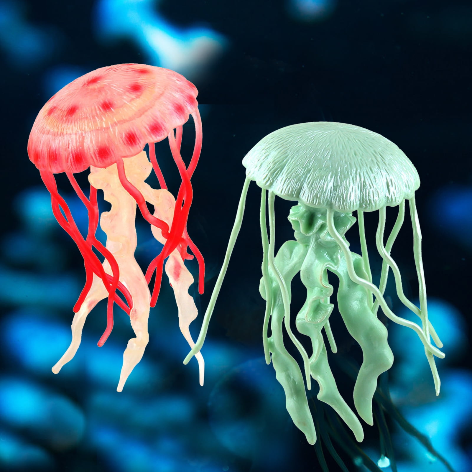 Flmtop 1 Pc Jellyfish Toy Funny 3D Exquisite Workmanship Aquarium ...