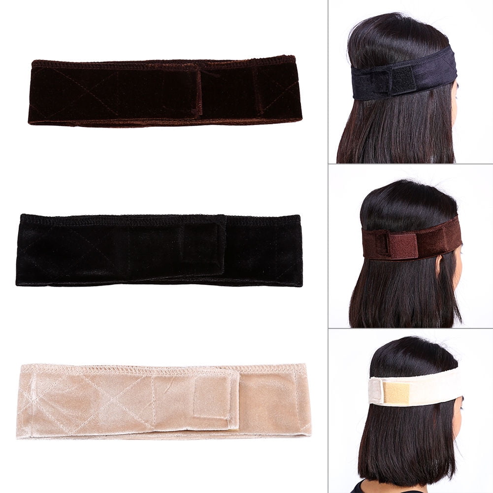 Flmtop Women Flexible Velvet Wig Scarf Headband Adjustable Fastener ...
