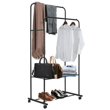 Triangle Garment Rack, Rolling Garment Rack, 2-Tier Clothes Rack ...