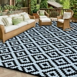Flngr Outdoor Plastic Straw Rug,6 x 9 ft Waterproof Outdoor Rug, Indoor ...