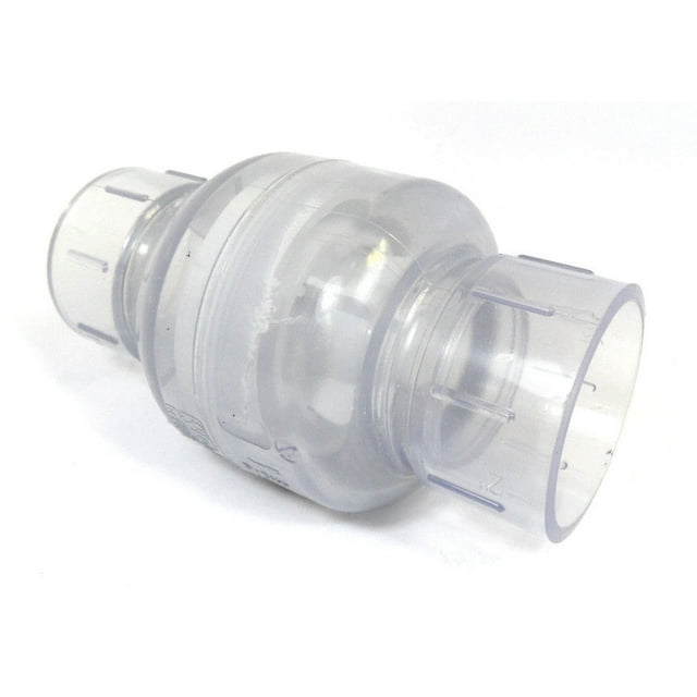 Flo Control Check Valve, Flo Control 1011,2"s,1/2lb,Spring,Water,Clear ...