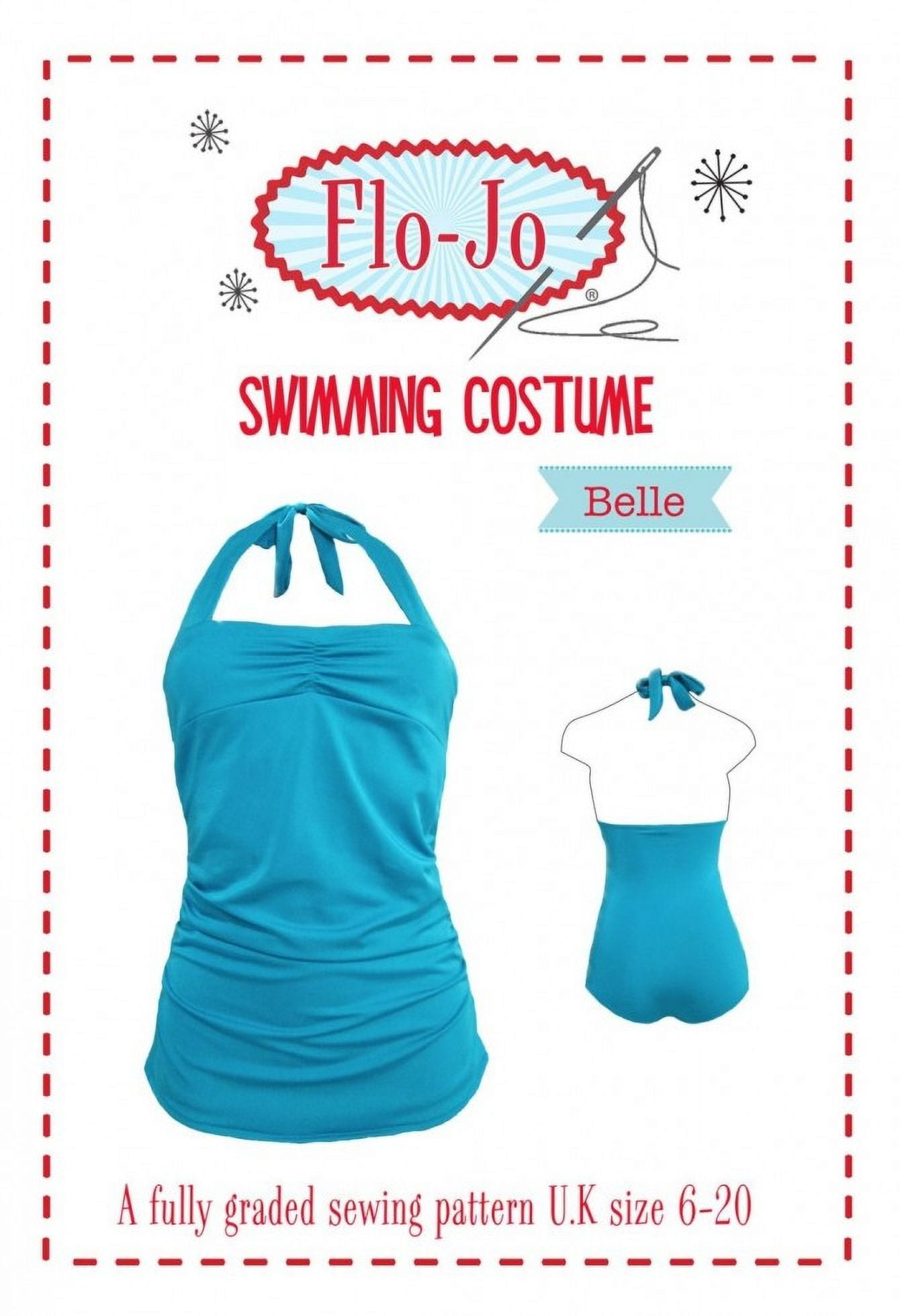 Flo-Jo Sewing Pattern Belle Swimming Costume Women UK 6 to 20 Swimwear ...