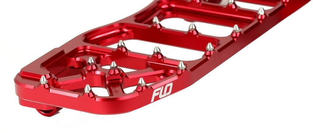 Harley Davidson Compatible Flo Motorsports V5 Moto Floorboard - Red ...