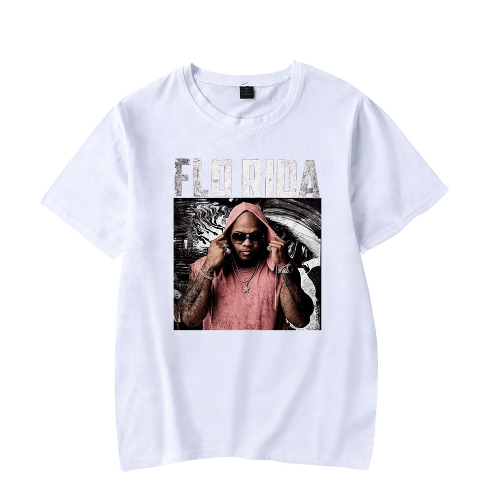 Flo Rida Tour 2025 T-Shirts Merch Women Clothes Trend Casual Short ...