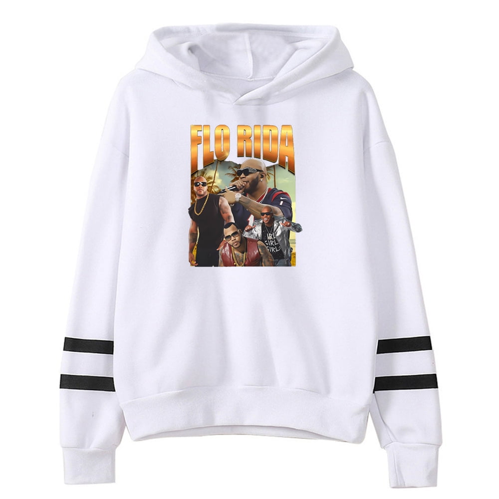 Flo Rida Vintage Hoodie Pocketless Parallel Bars Sleeve Streetwear ...