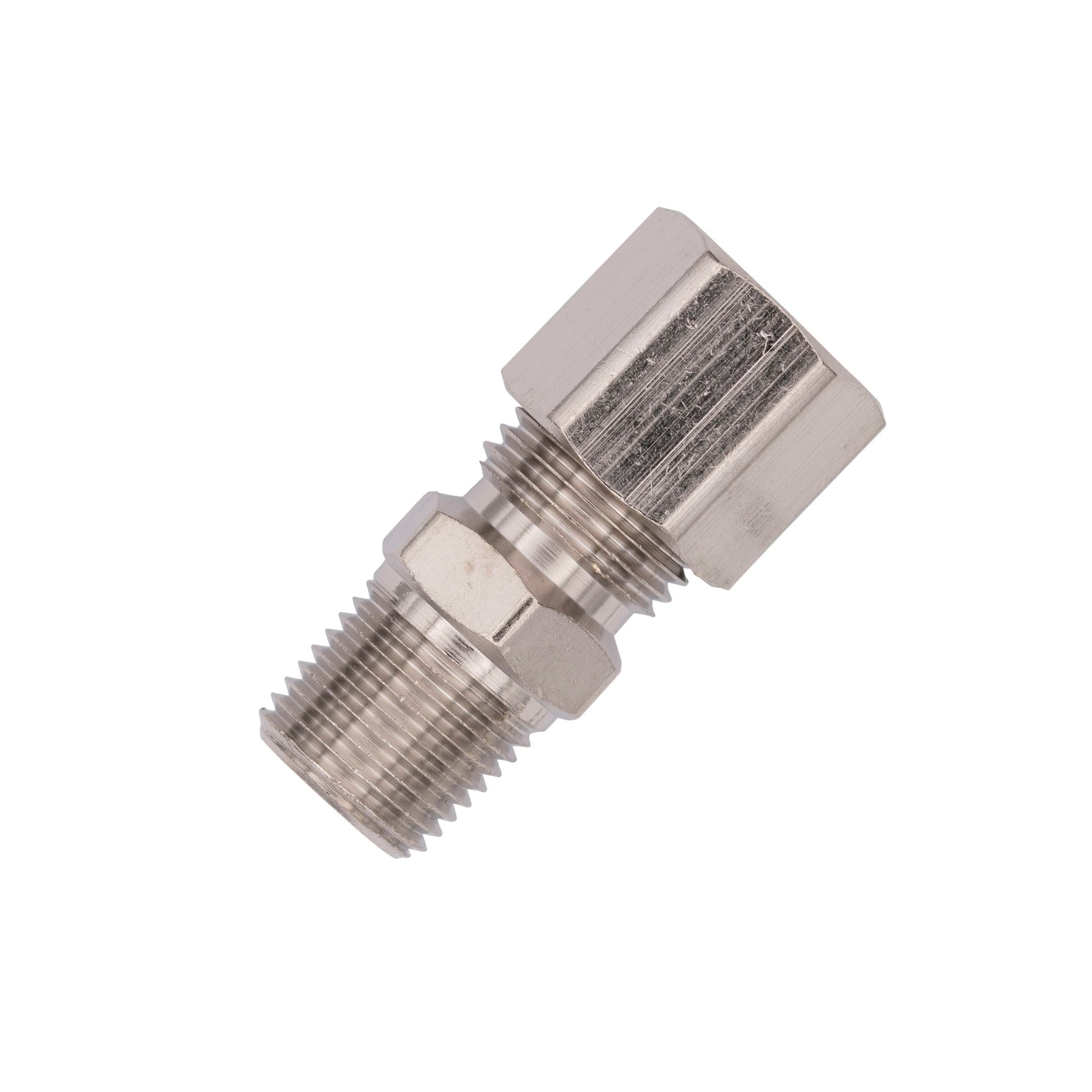 Flo Supply 1/8" NPT Male x 1/4" Compression Straight Fitting - Walmart.com