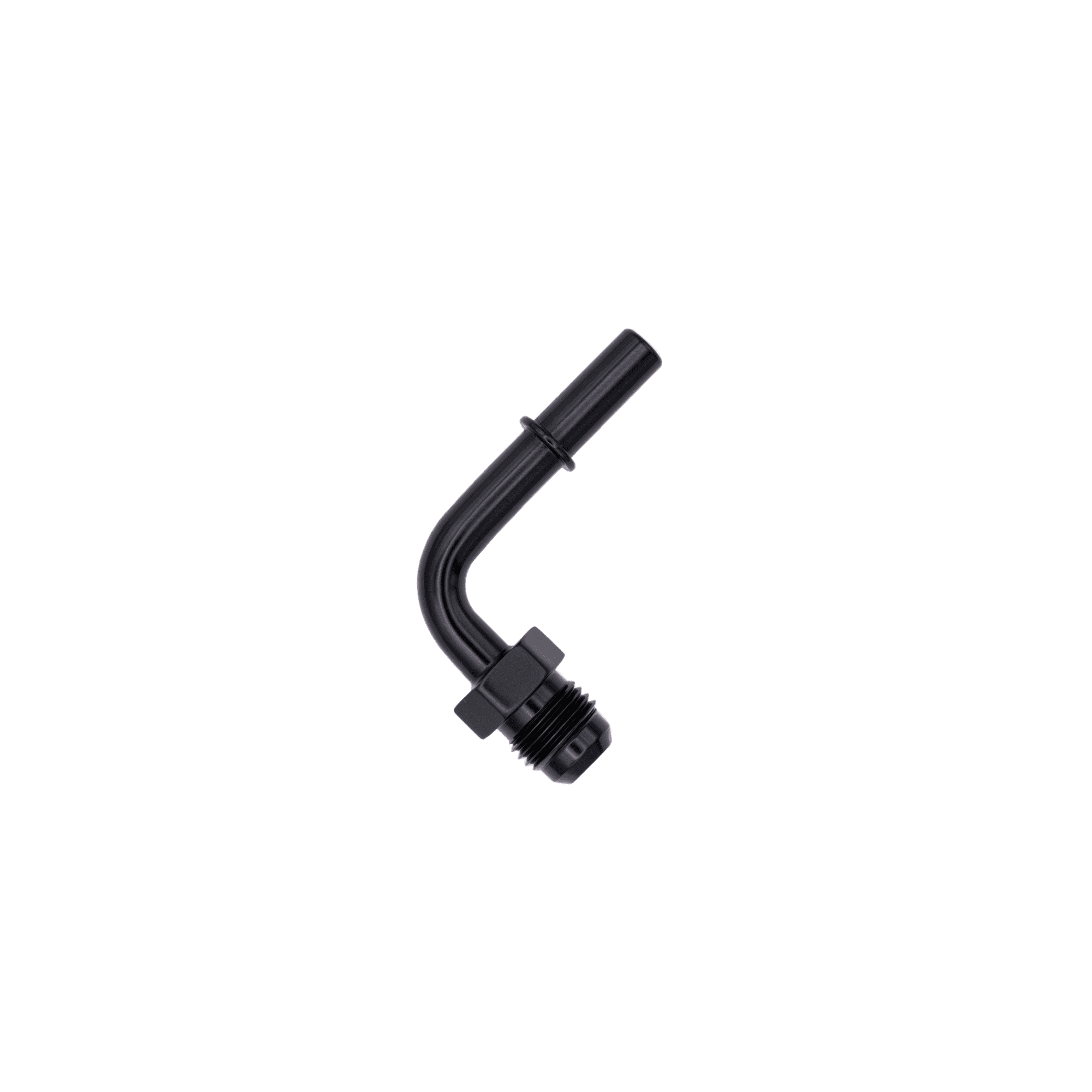 Flo Supply 6AN x 5/16" 90 Degree Spring Lock Fuel Adapter - Male/Male ...