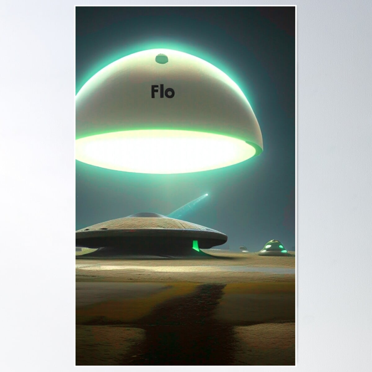 Flo Ufo Poster Wall Art, Modern Wall Decor For Living Room Bedroom ...