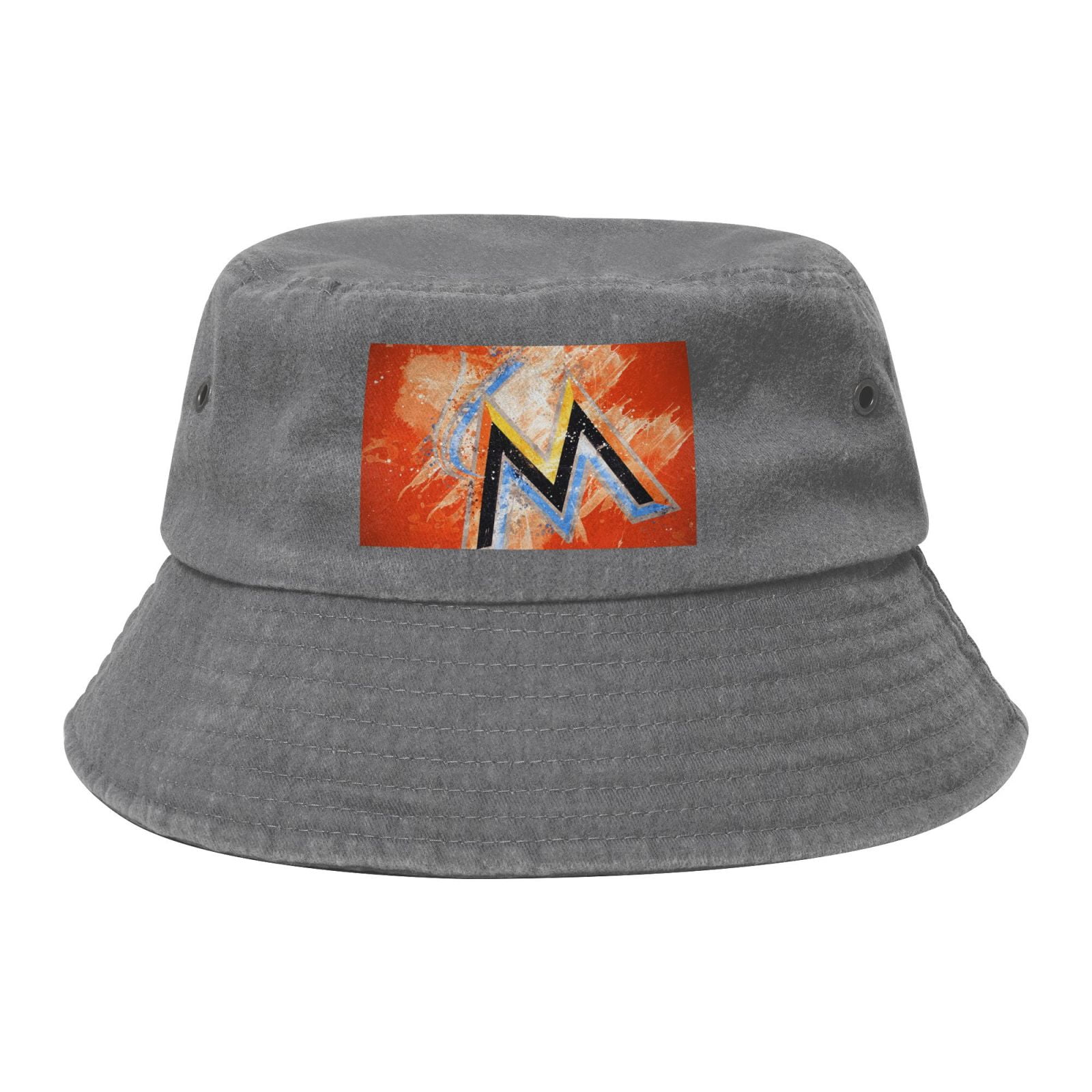 Flo_rida Marl_ins Denim Bucket Hat Casual Fishing Hat for Men Wide Brim ...