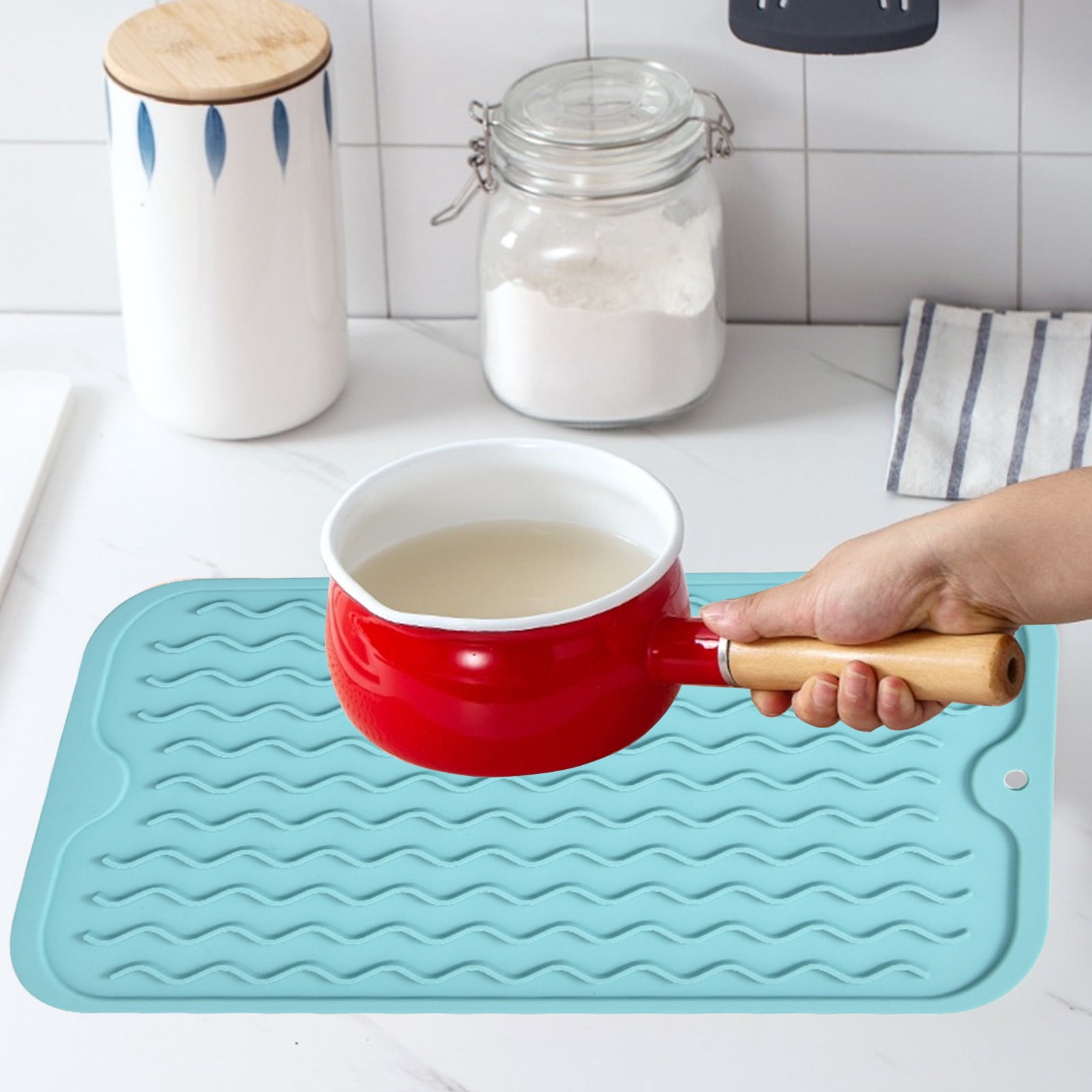 FloHua Christmas Kitchen Insulated Dining Table Mat Hanging Squares ...