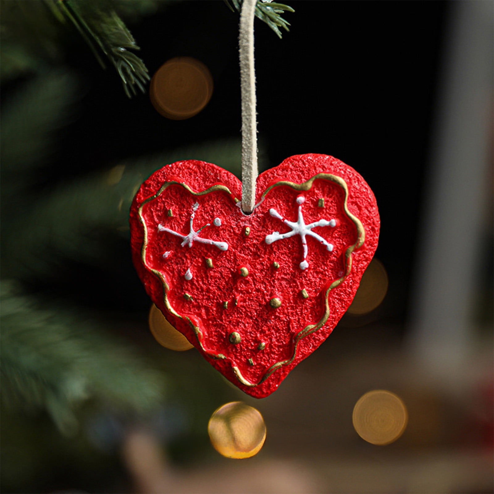 FloHua Christmas Decor Clearance Resin Vintage Christmas Painting Resin ...