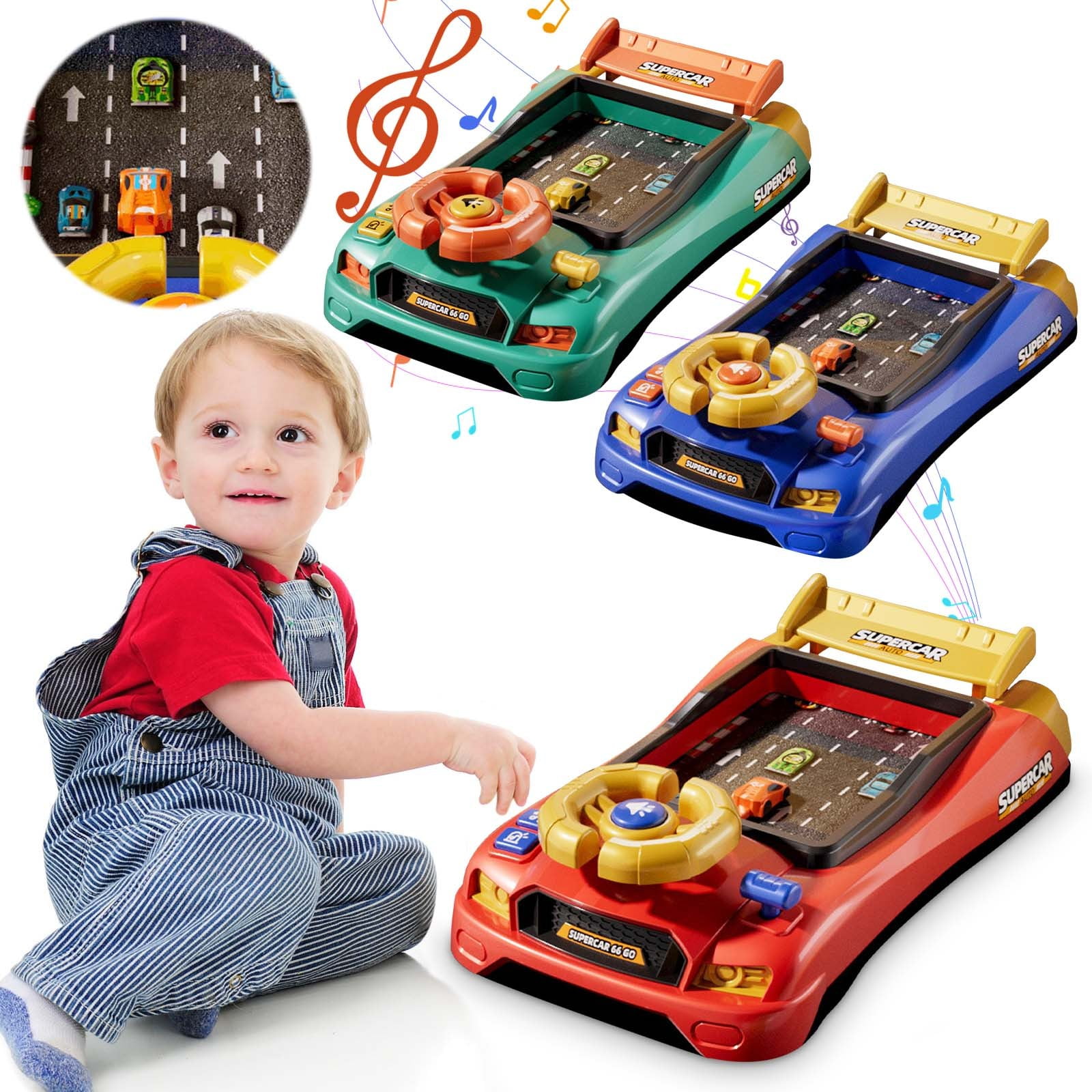 FloHua Christmas Toy Gifts Clearance Children's Puzzle Toy Racing ...