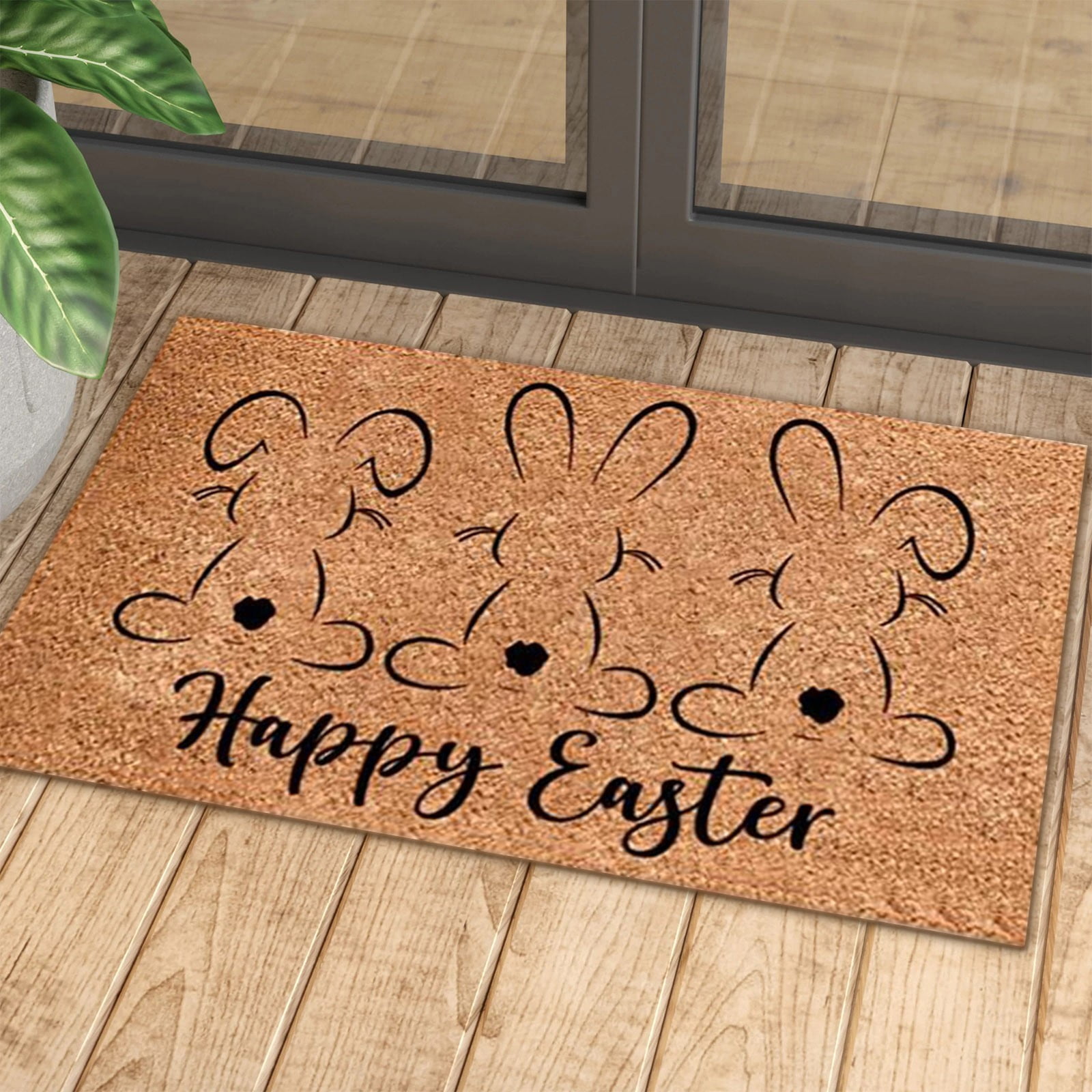 FloHua Rugs for Living Room Clearance Easter Doormat Happy Easter Home ...
