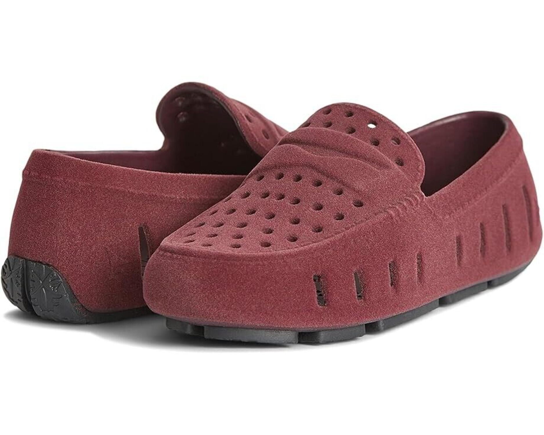 Floafers Prodigy Driver Loafers Kids US 3 Burgundy Suede Casual Shoes ...