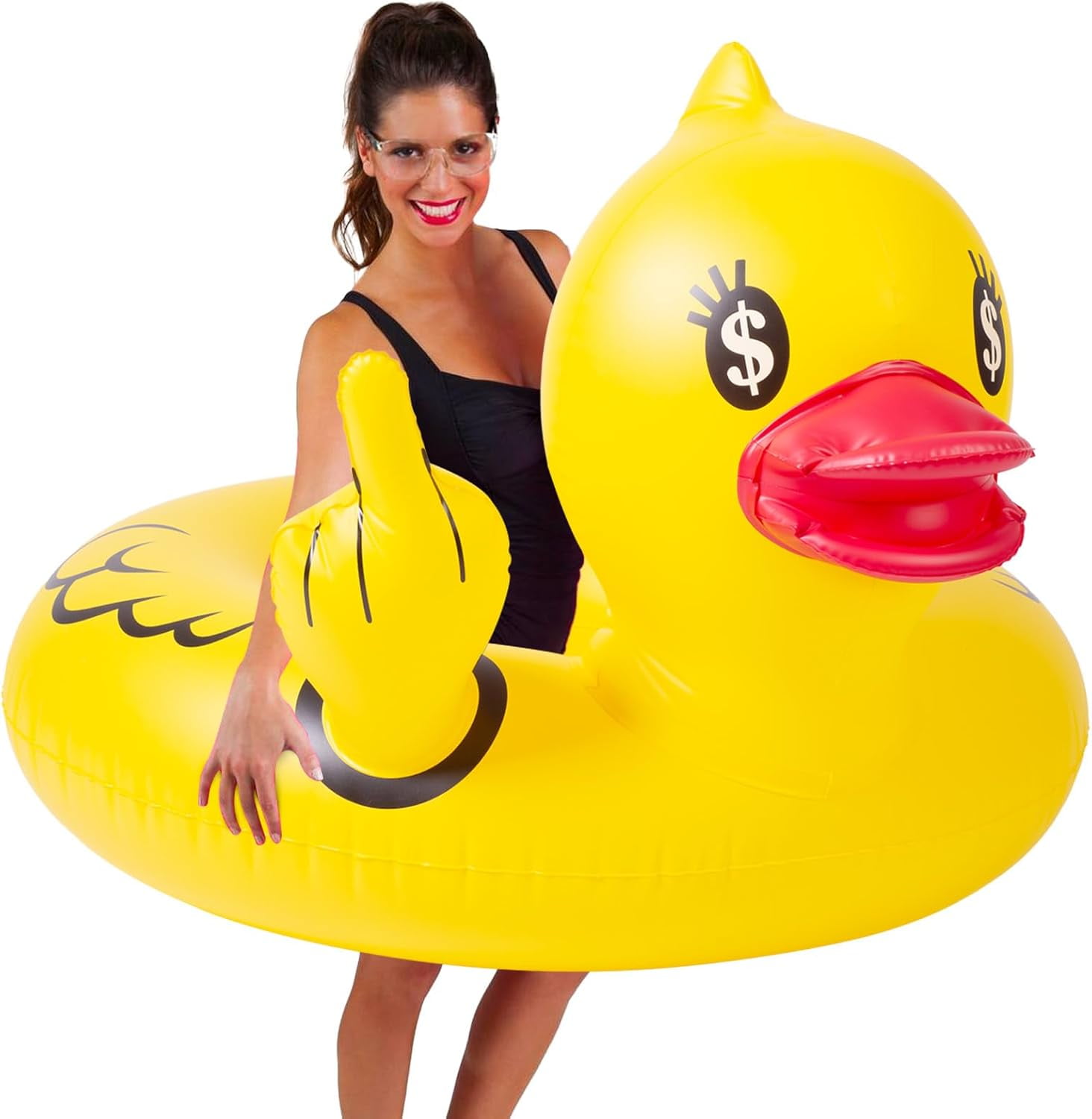 Float Joy Funny Pool Floats Adult Large Rubber Ducks for Jeeps Inflatable Duck Pool Float Giant ...