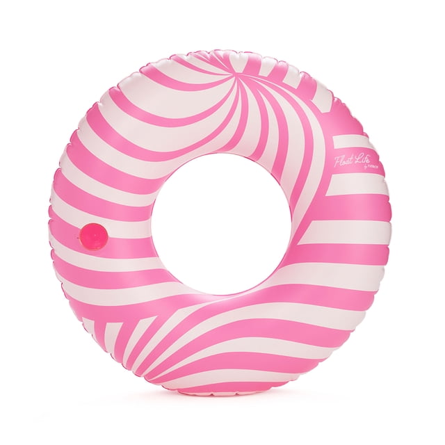 Float Life by Funboy Pink Twist Pool Float, Cup-Holder, 43'' Oversized ...