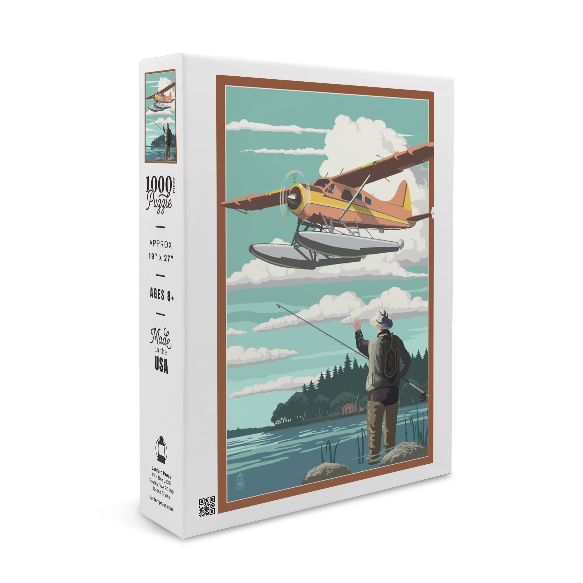Float Plane and Fisherman (1000 Piece Puzzle, Size 19x27, Challenging ...