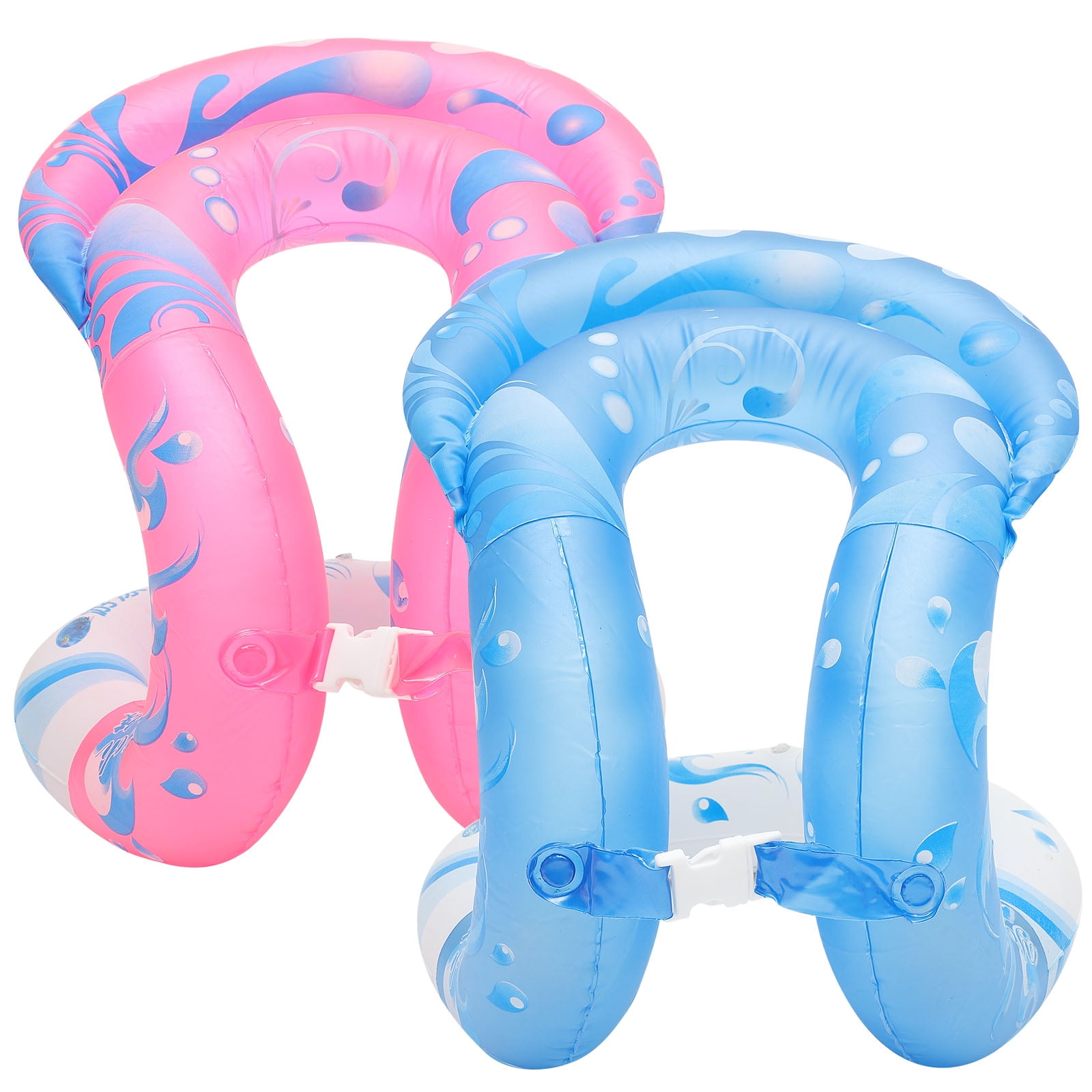 UEETEK Inflatable Swimming Rings Inflatable Swimming Ring Pink PVC 2Pcs ...