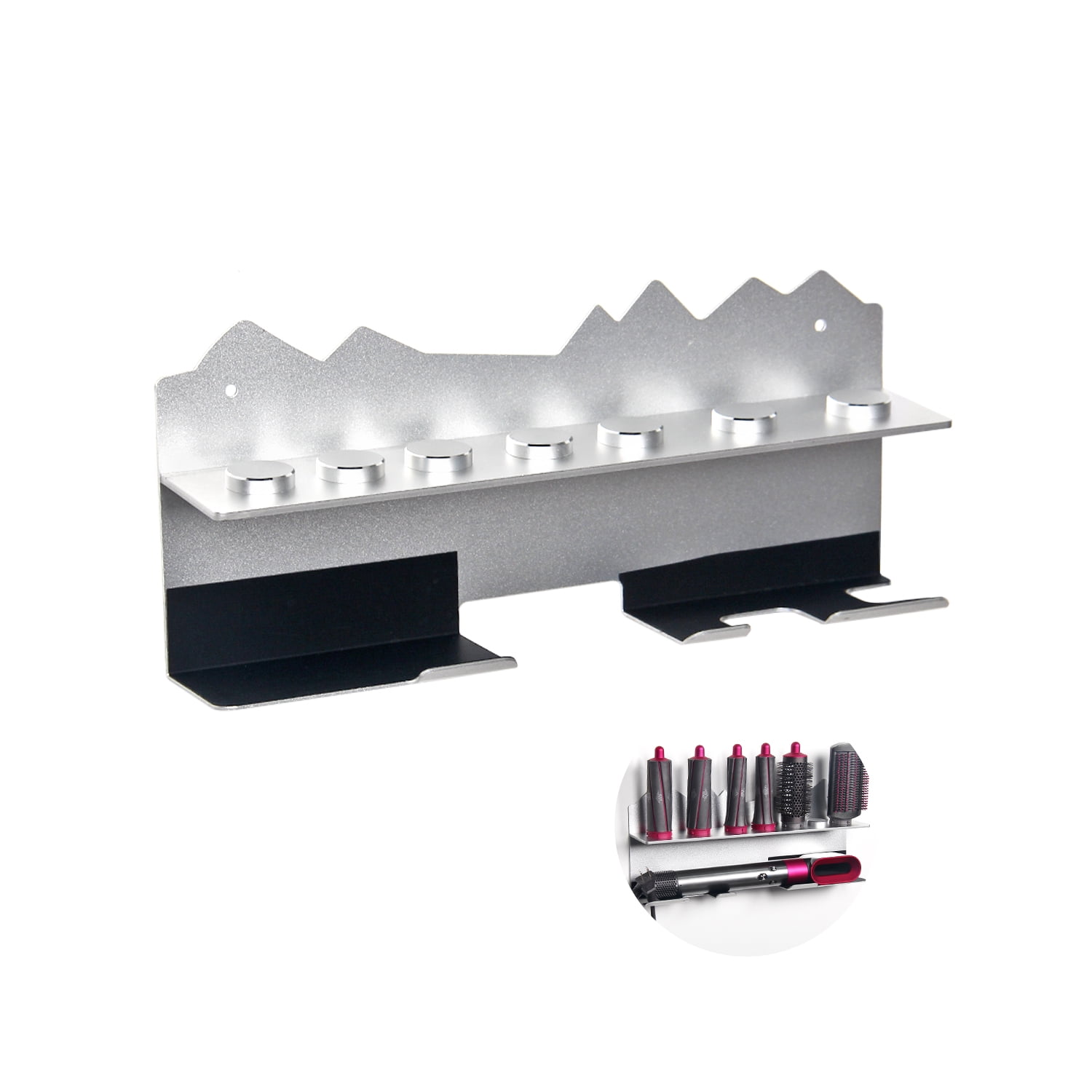 Floatant Hair Dryer Stander Wall-mounted Organizer Compatible with ...