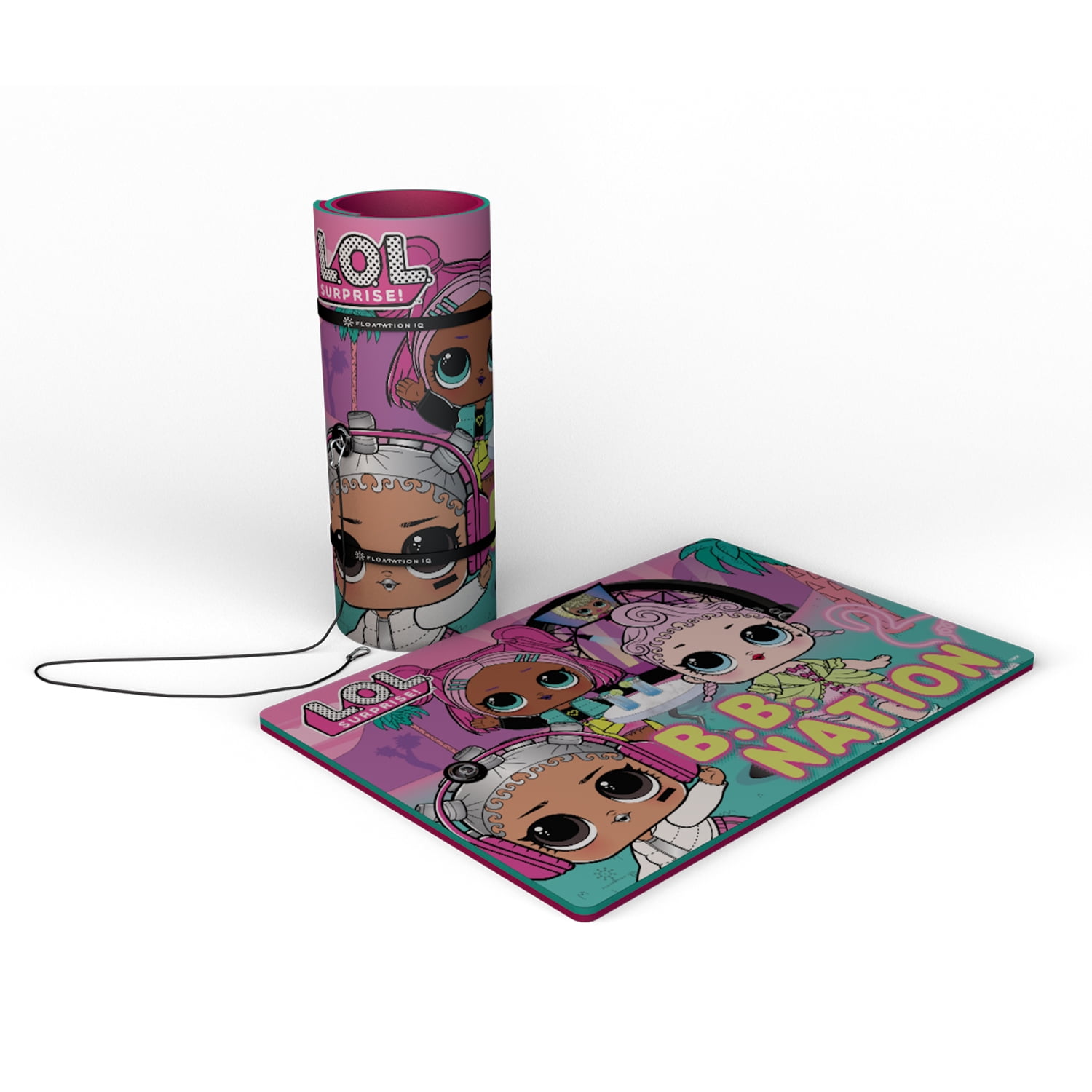 Floatation iQ Floating Oasis Foam Island Water Mat, BB Nation - Walmart.com