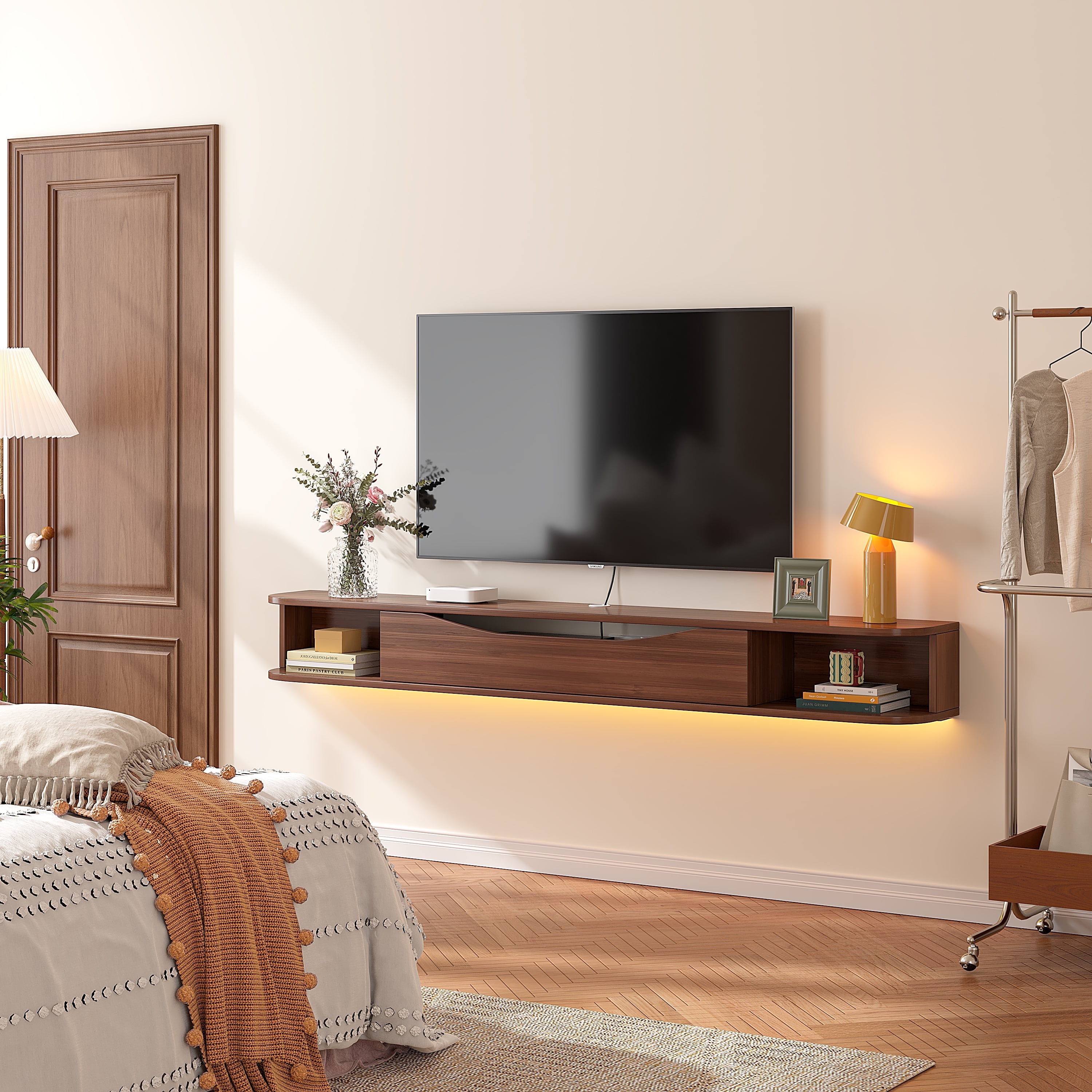 FloatiCasa 47" Floating TV Stand,Wall Mounted TV Shelf,Floating TV ...