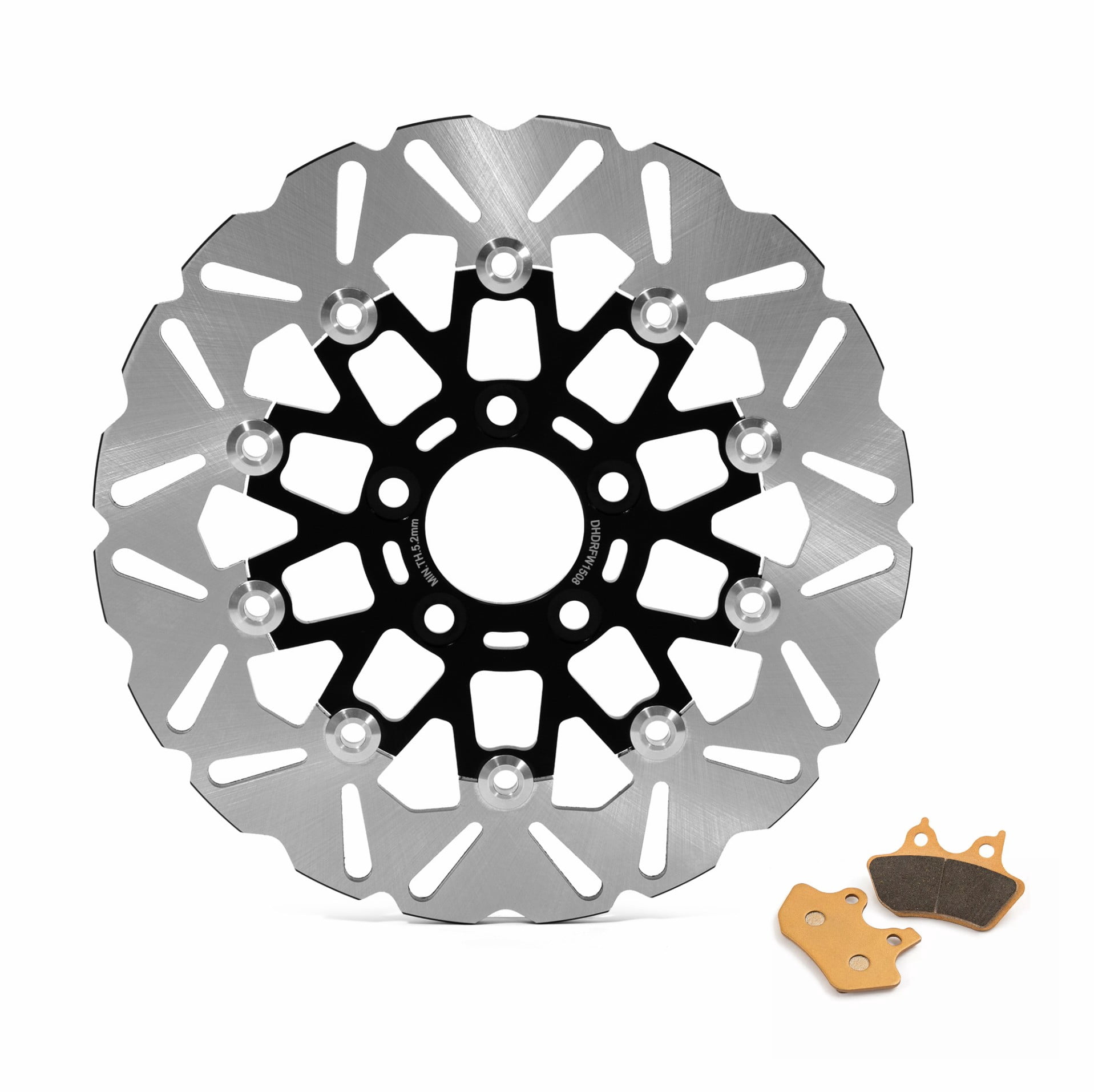 Floating 11.5" Rear Brake Rotor Pads for Harley Springer Softail FLSTC ...