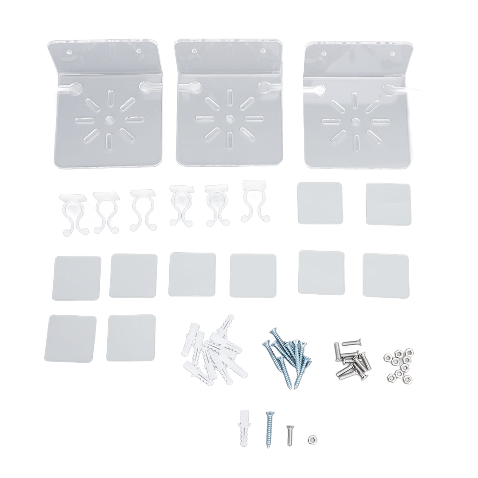 Floating Acrylic Small Wall Shelves for Devices, 3-Pack Space-Saving ...