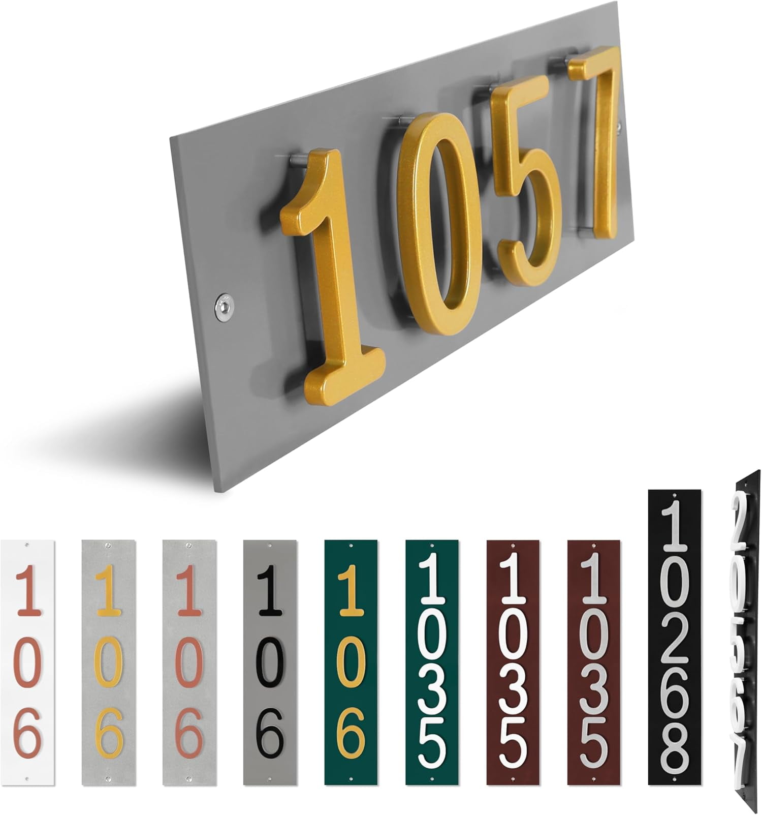 Floating Address Sign - Custom Modern House Numbers, - Walmart.com