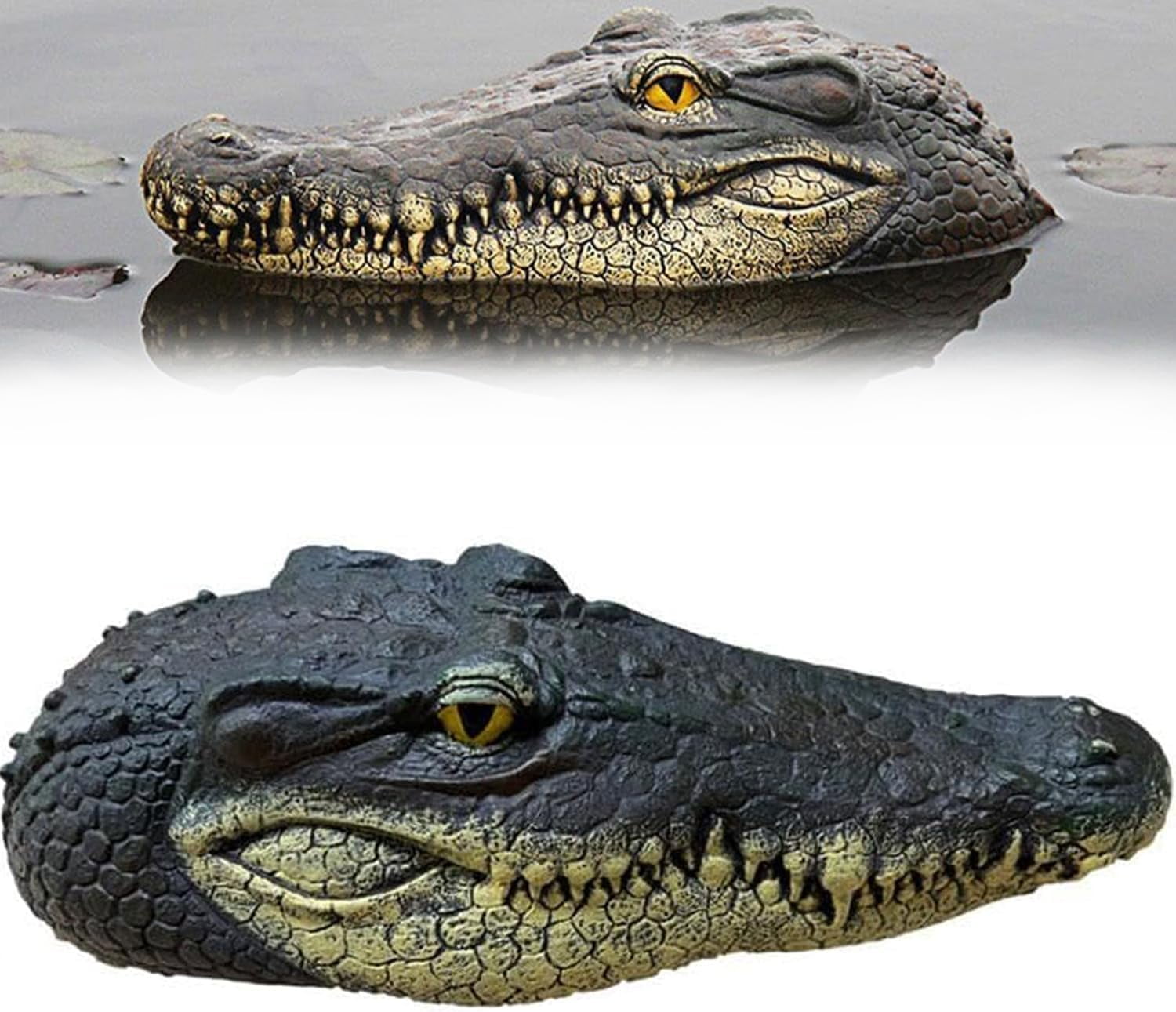Floating Alligator Head, Alligator Pool Float, Resin Crocodile Head for ...
