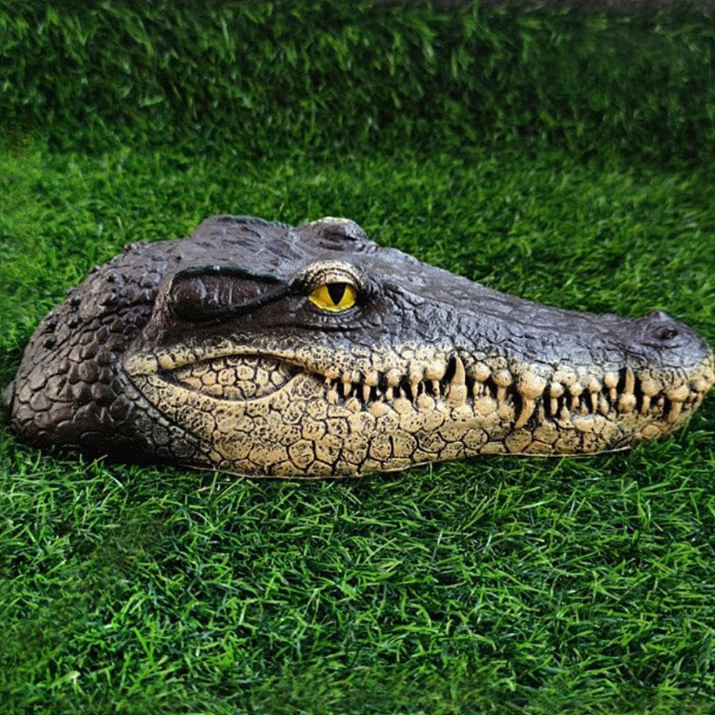 Floating Alligator Head,Floating Alligator Head Garden Statue,Realistic ...