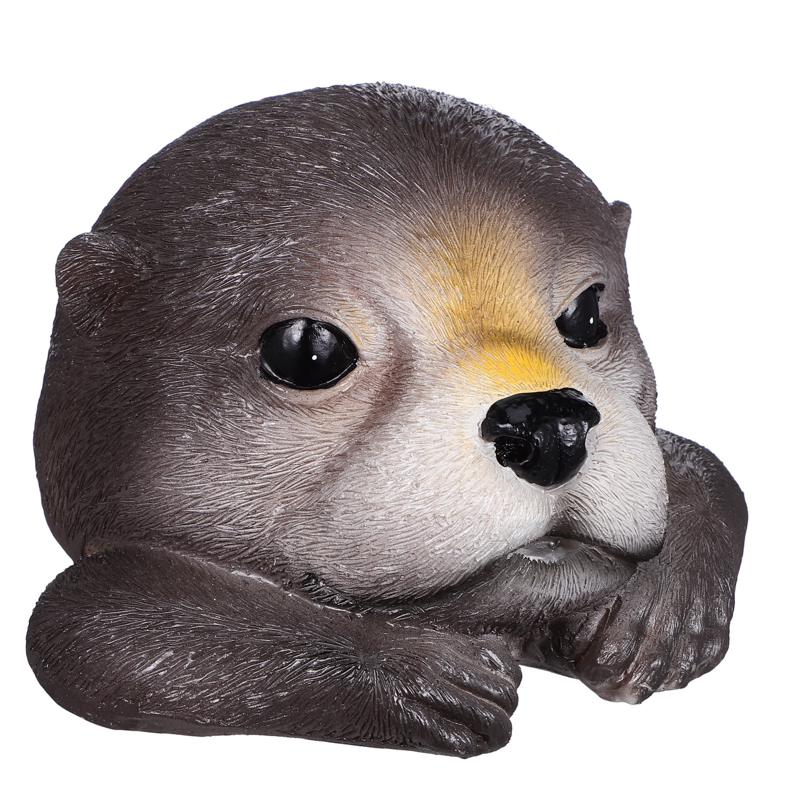 Floating Animal Otters Statue Realistic Resin Mini Figures for Pond ...