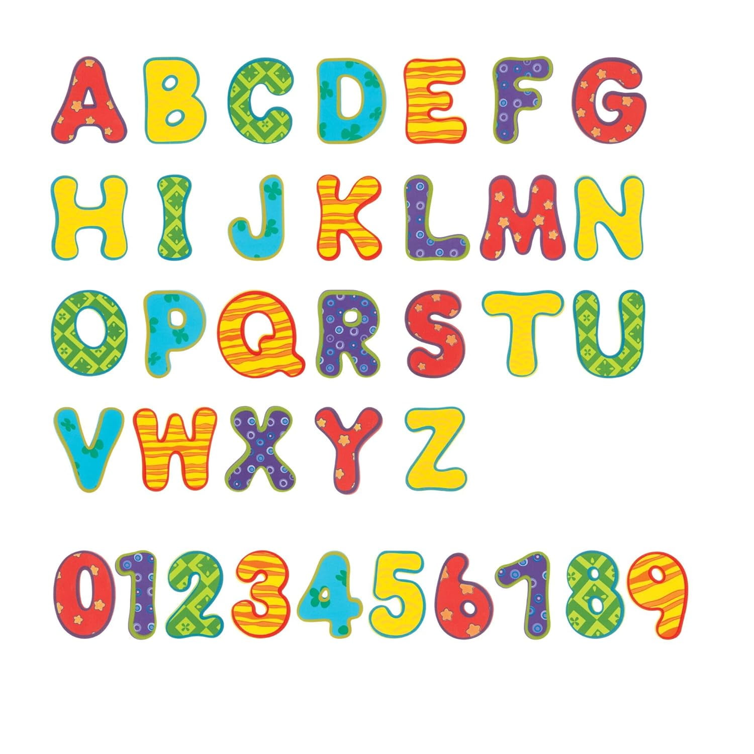 Floating Bath Tub Alphabet and Number Set, Soft Foam Educational ...
