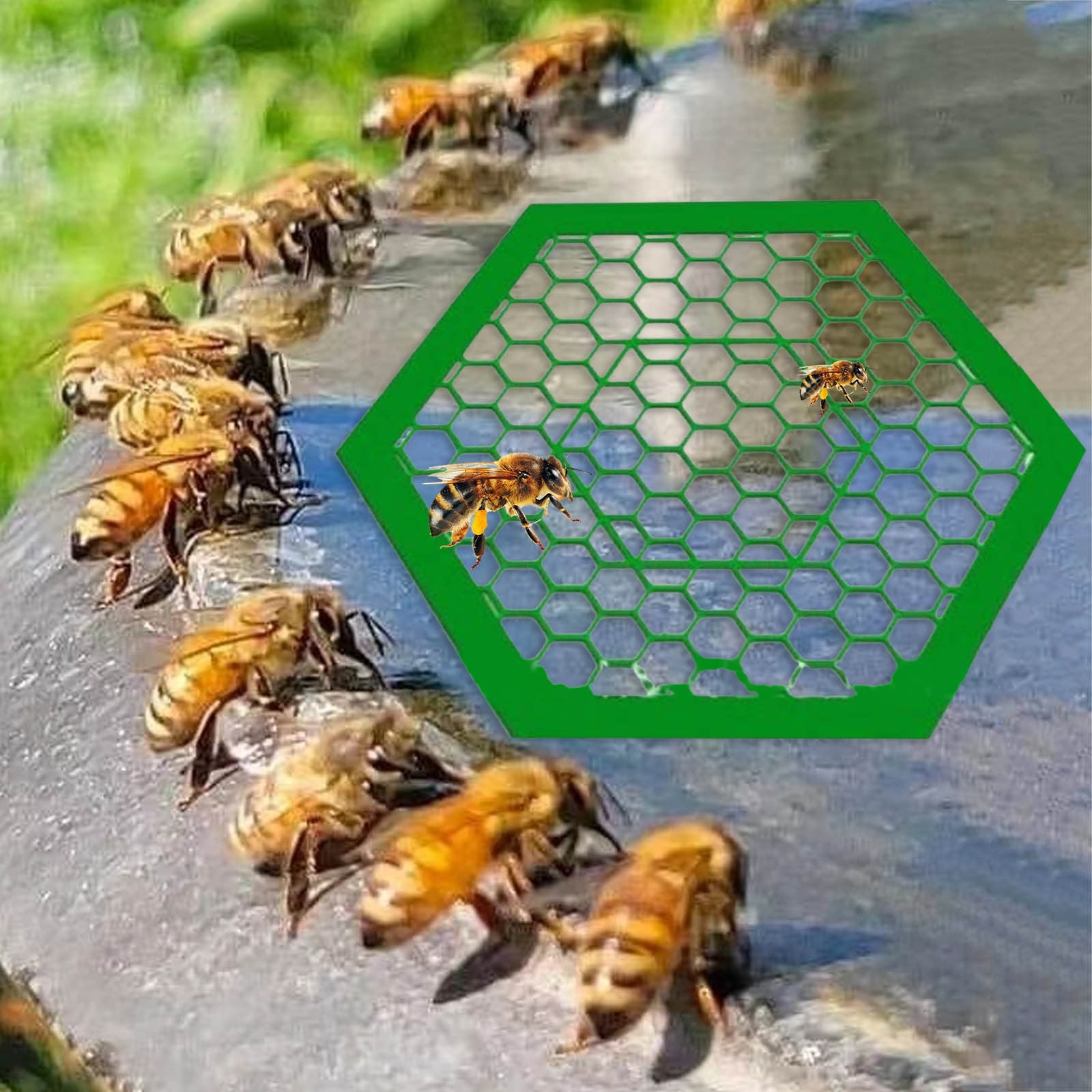 Floating Bee Island Bee Waterer 7 Inch EVA Floating Bee Butterfly ...