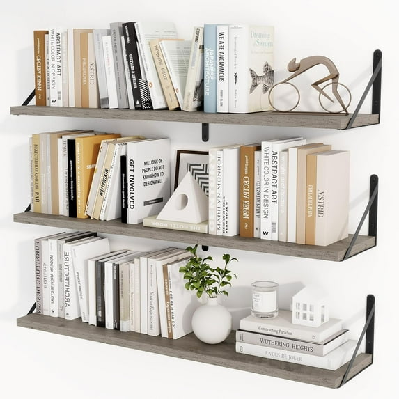 Floating Book Shelves for Wall,35.4 Inches Long Wall Mounted ...