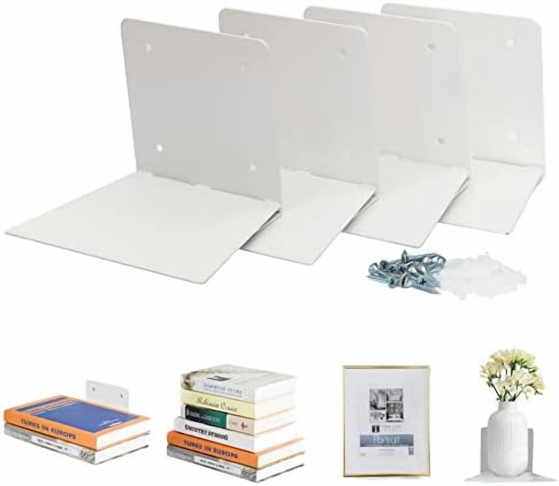 Floating Book Shelves for Wall Mounted Invisible Floating Bookshelves ...