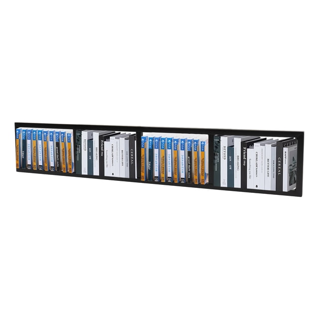 Floating CD Storage Rack, Wall-Mounted Metal Shelf for Organizing DVDs ...