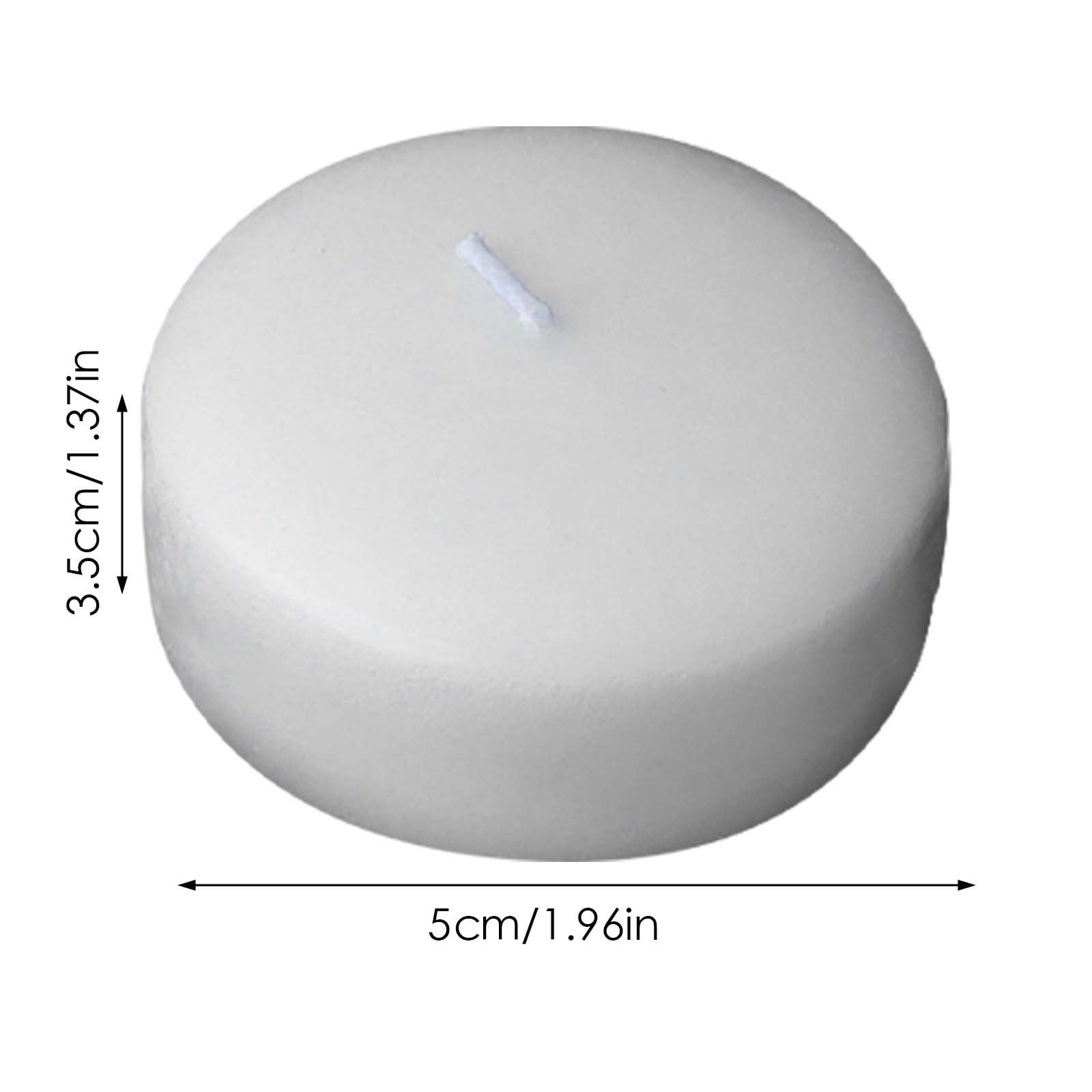 Floating Candles 2 Inch White 48 Pack, Unscented Floating Candle ...