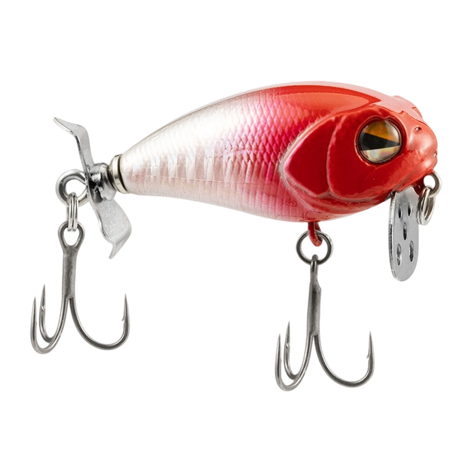 Floating Casting Lures With Buoyance Metal Baffles Propellers Fishing ...