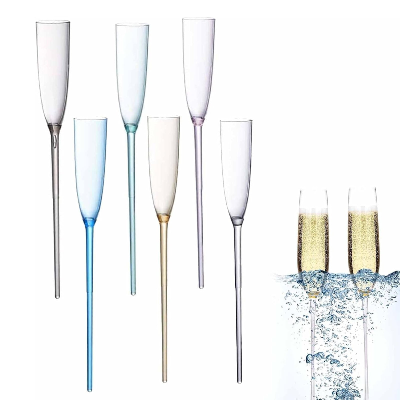 Floating Champagne Flutes Floating Champagne Glasses For The Pool 6oz ...